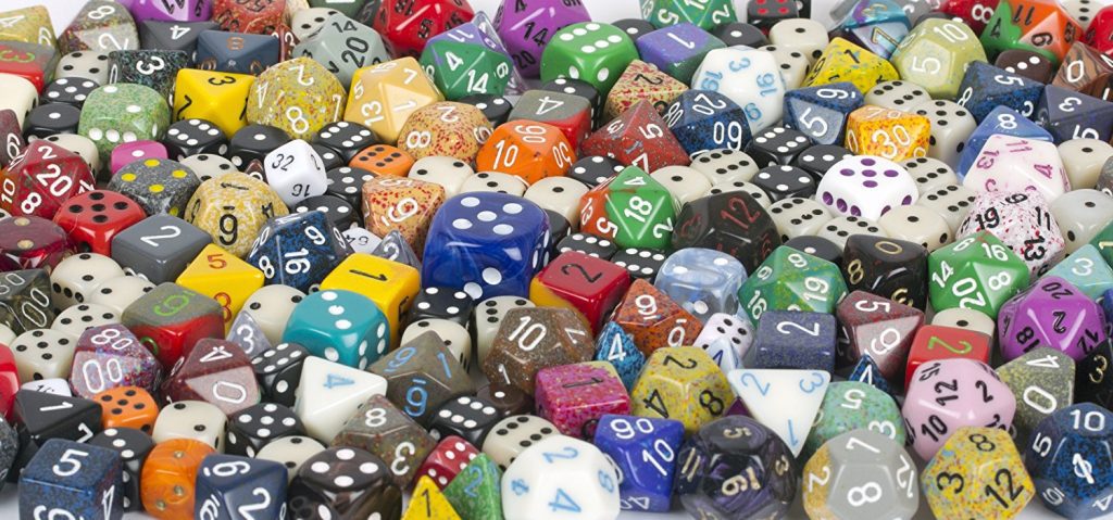 Dice - Polyhedral and Dot (Assorted Colours and Sizes) - Mind Games