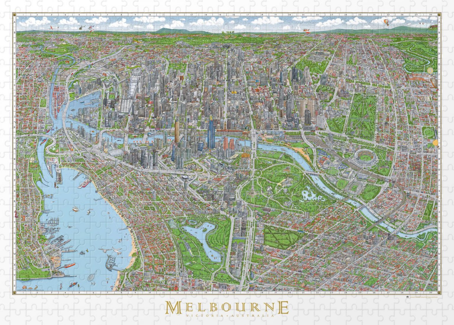The Melbourne Map - 1000pc - Mind Games
