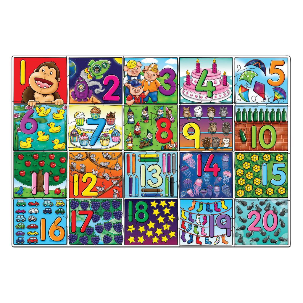 Orchard Jigsaw - Big Number Puzzle & Poster 20pc - Mind Games