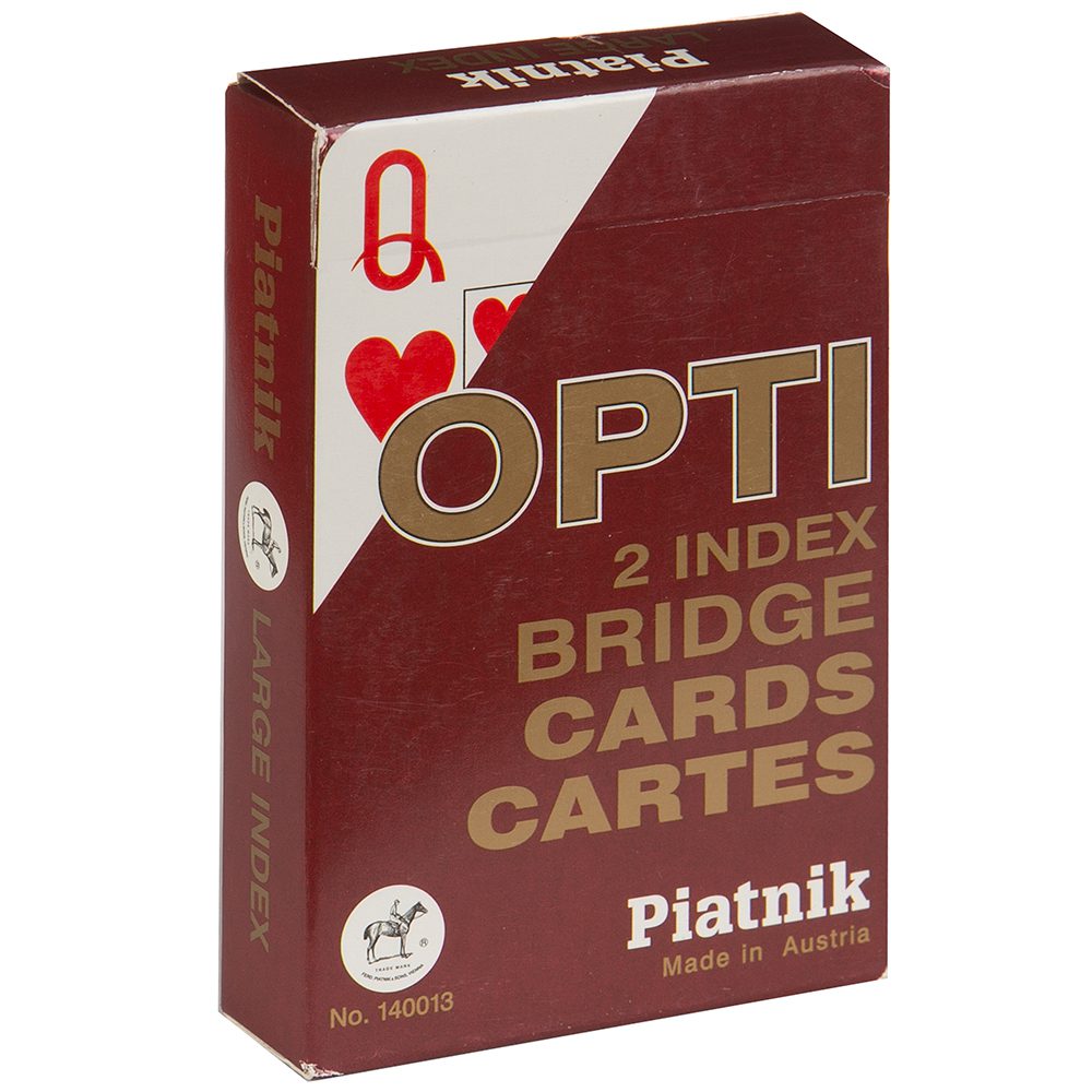 Playing Cards - Single - Bridge Opti 2 Index - Mind Games