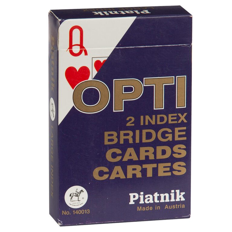 Playing Cards - Single - Bridge Opti 2 Index - Mind Games