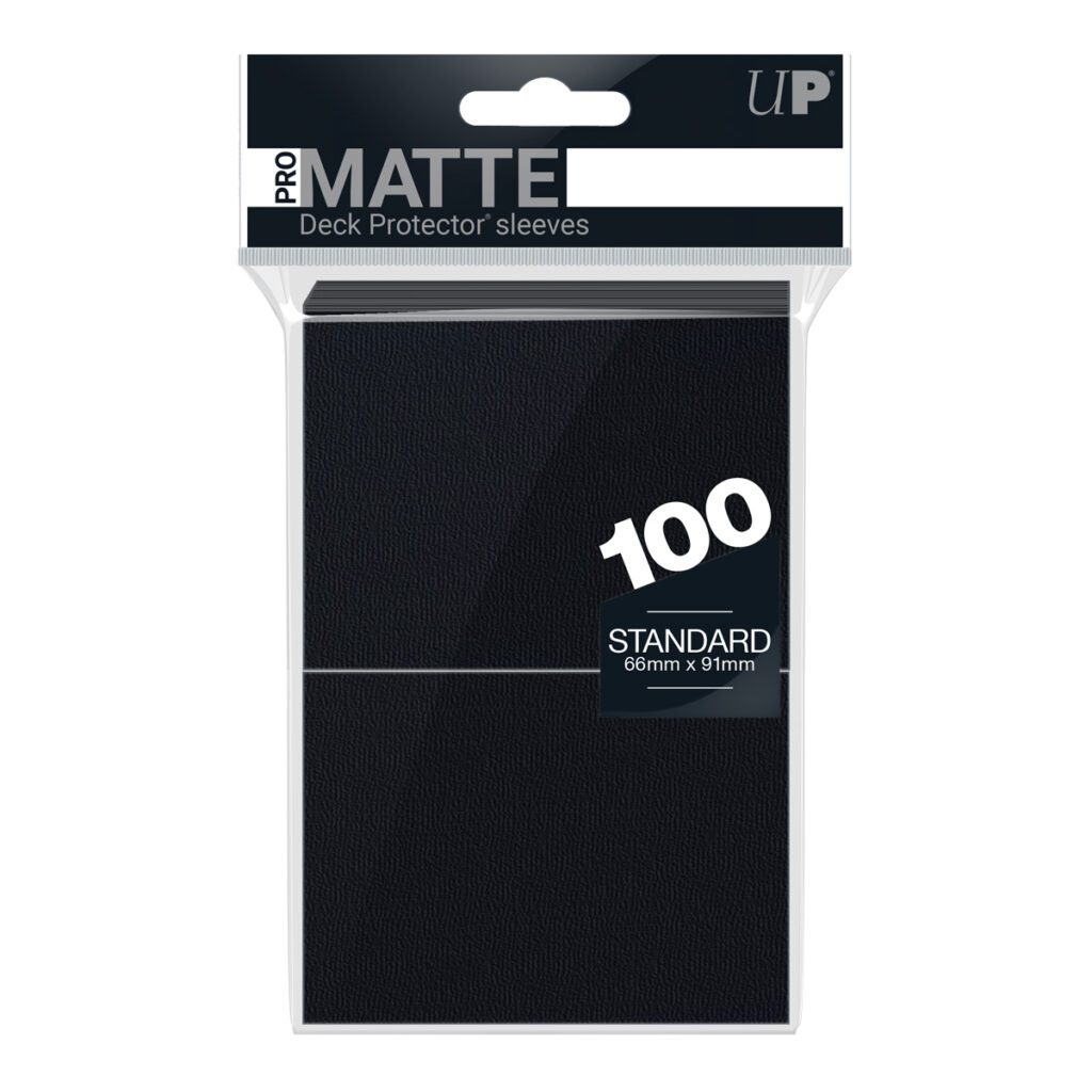 Deck Protector - 100 Black - Matte - Mind Games