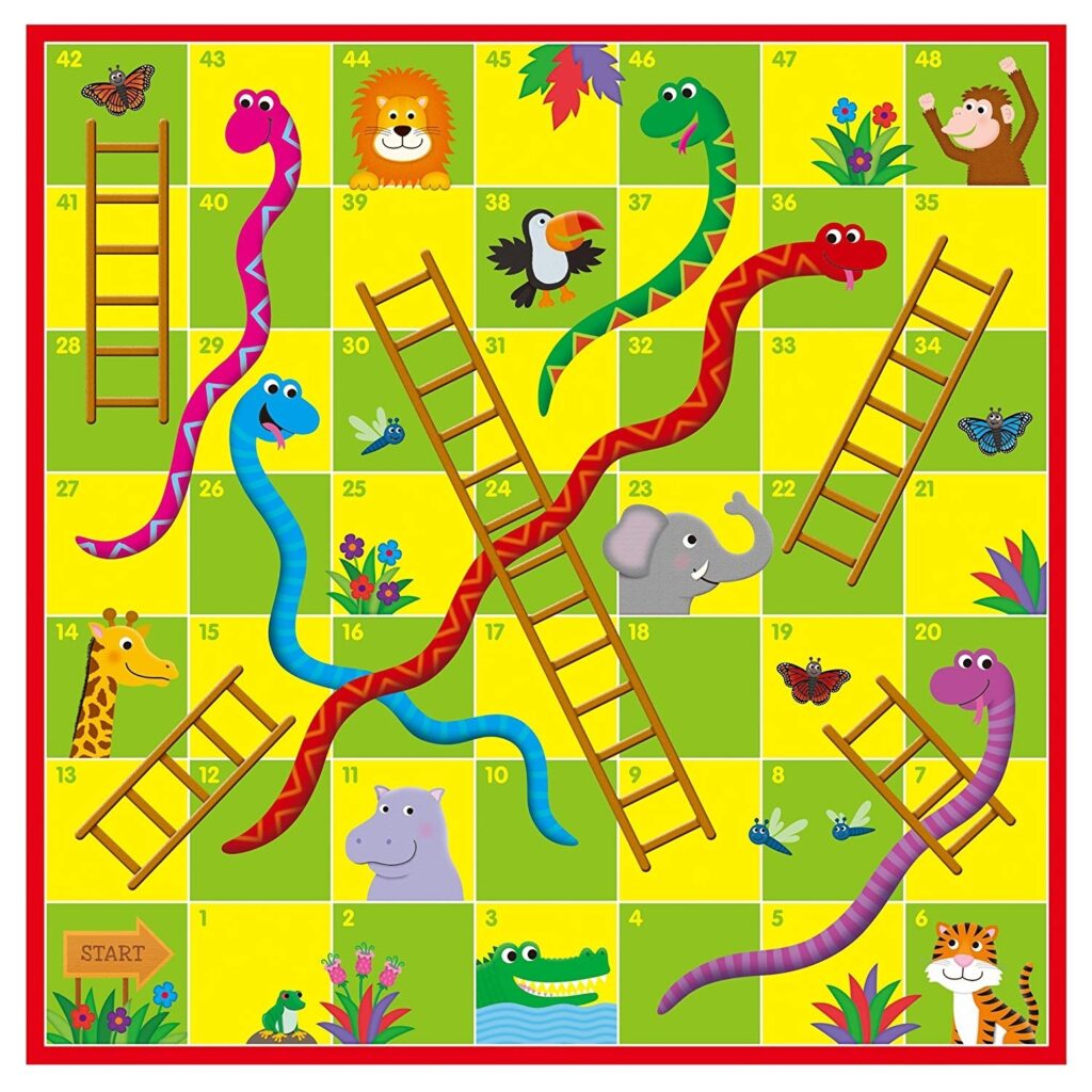 Giant Snakes & Ladders Puzzle - 36pc - Mind Games