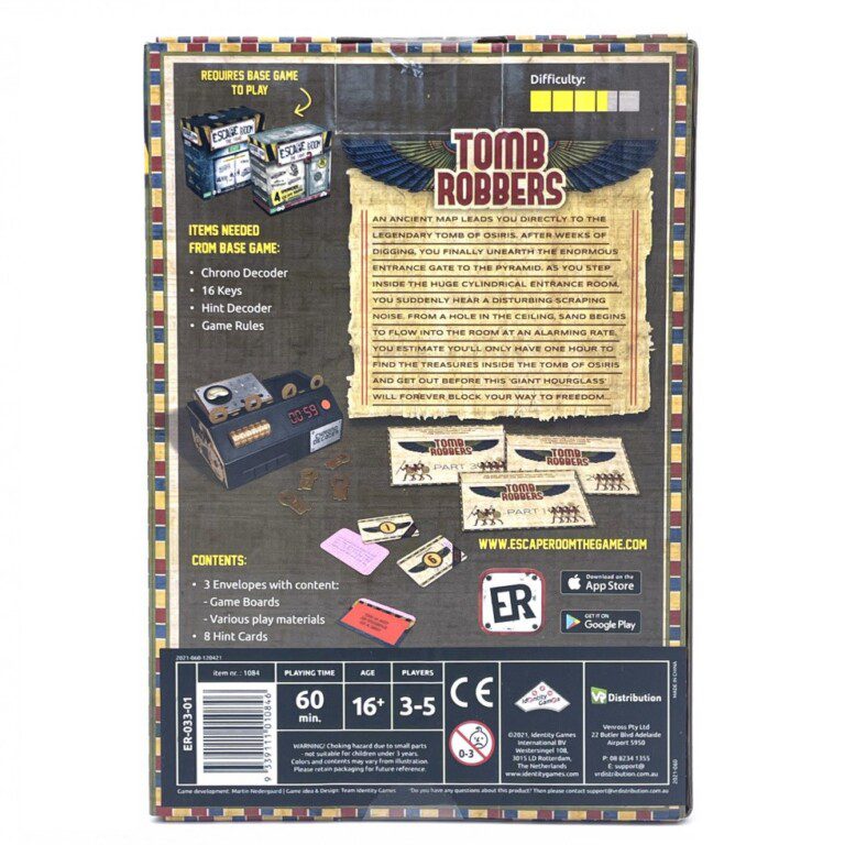 Escape Room The Game - Tomb Robbers Expansion - Mind Games