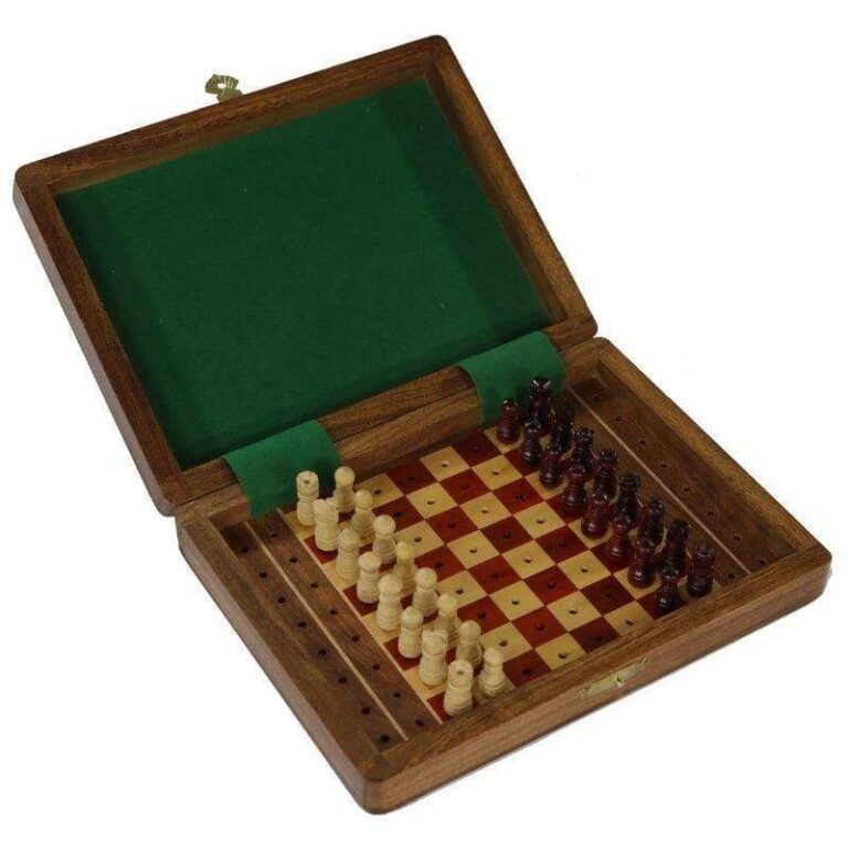 Chess Set - Redling - Peg Travelling - Acacia - 10cm x 15cm (Royal Oak ...