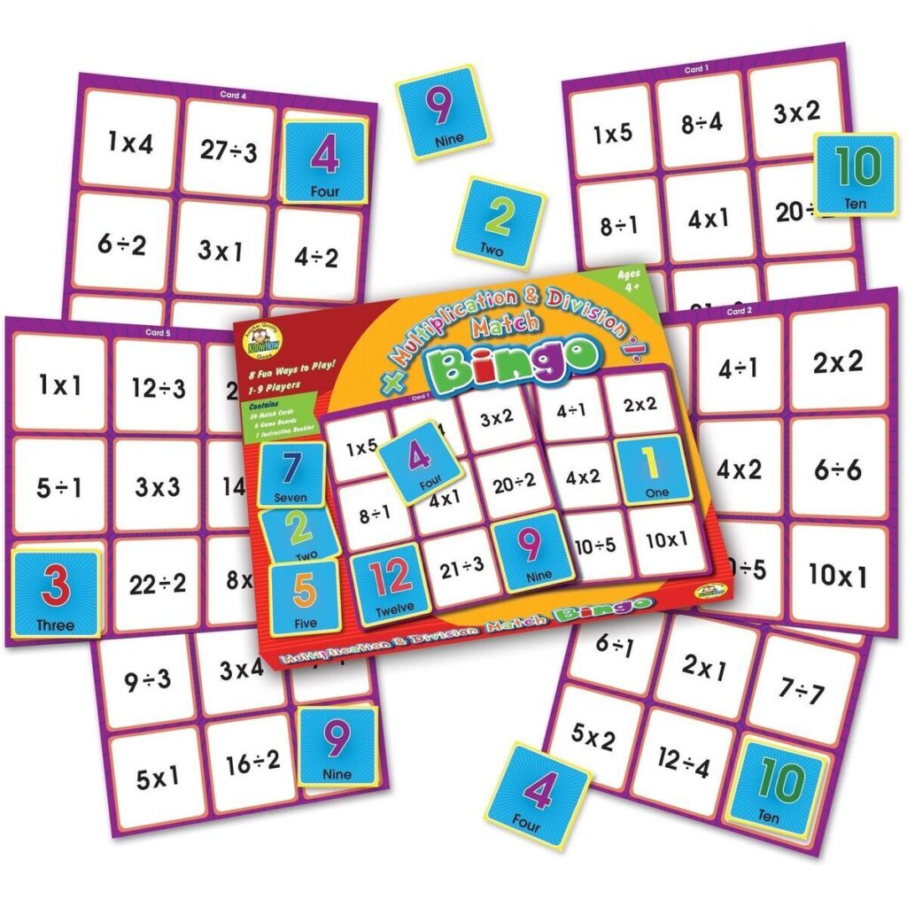 Multiplication & Division - Match Bingo - Mind Games