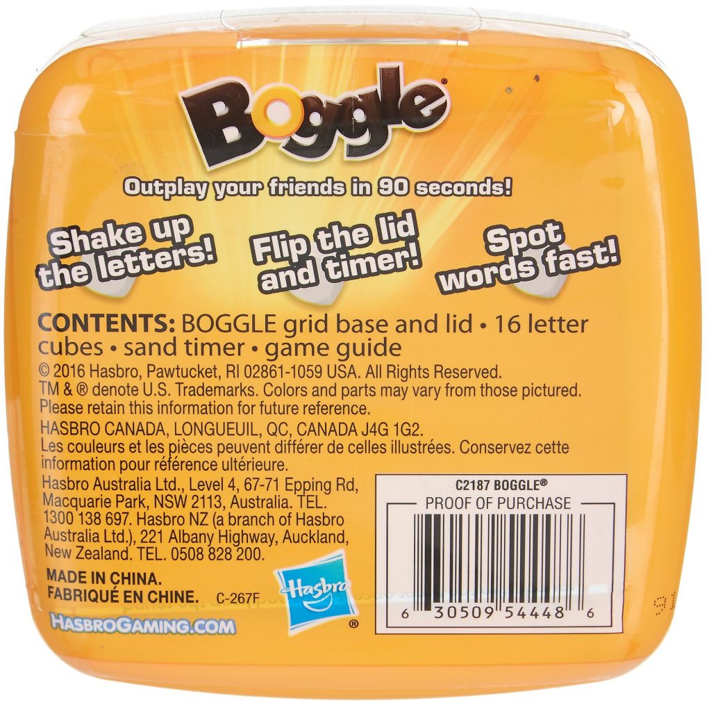 Boggle (Plastic Case) - Mind Games