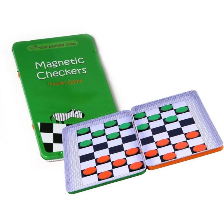 Magnetic Checkers (Purple Cow) - Mind Games