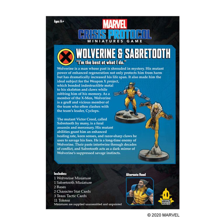 Marvel Crisis Protocol - Wolverine and Sabertooth - Mind Games