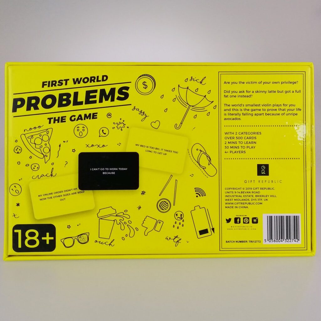 First World Problems Card Game - Mind Games