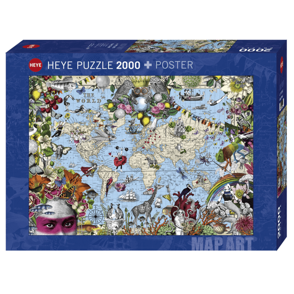 Quirky World (Map Art) - 2000pc - Mind Games