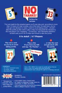 No Thanks - Card Game - Mind Games