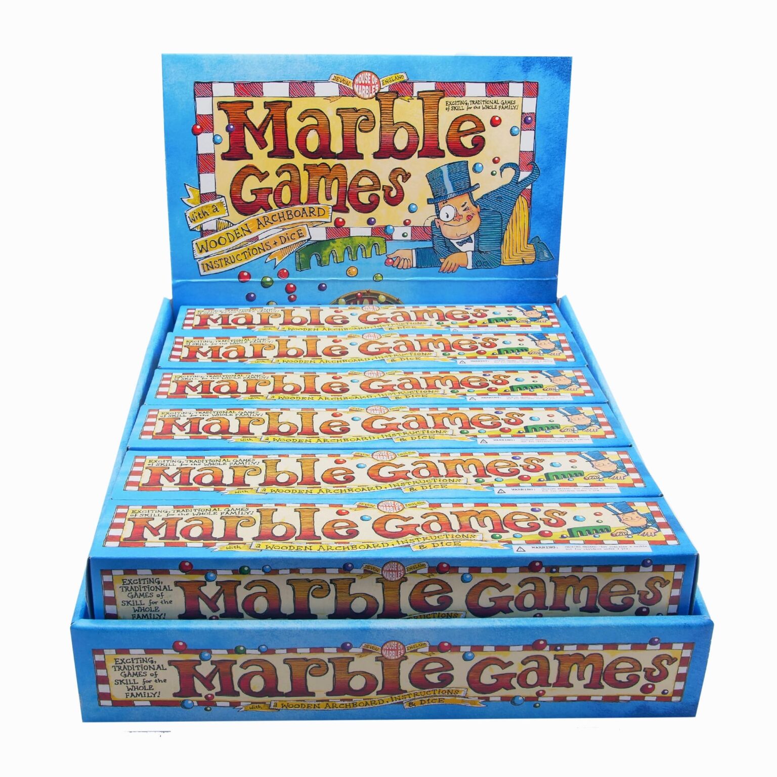 Marble Games - Includes Archboard Instructions and Dice - Mind Games