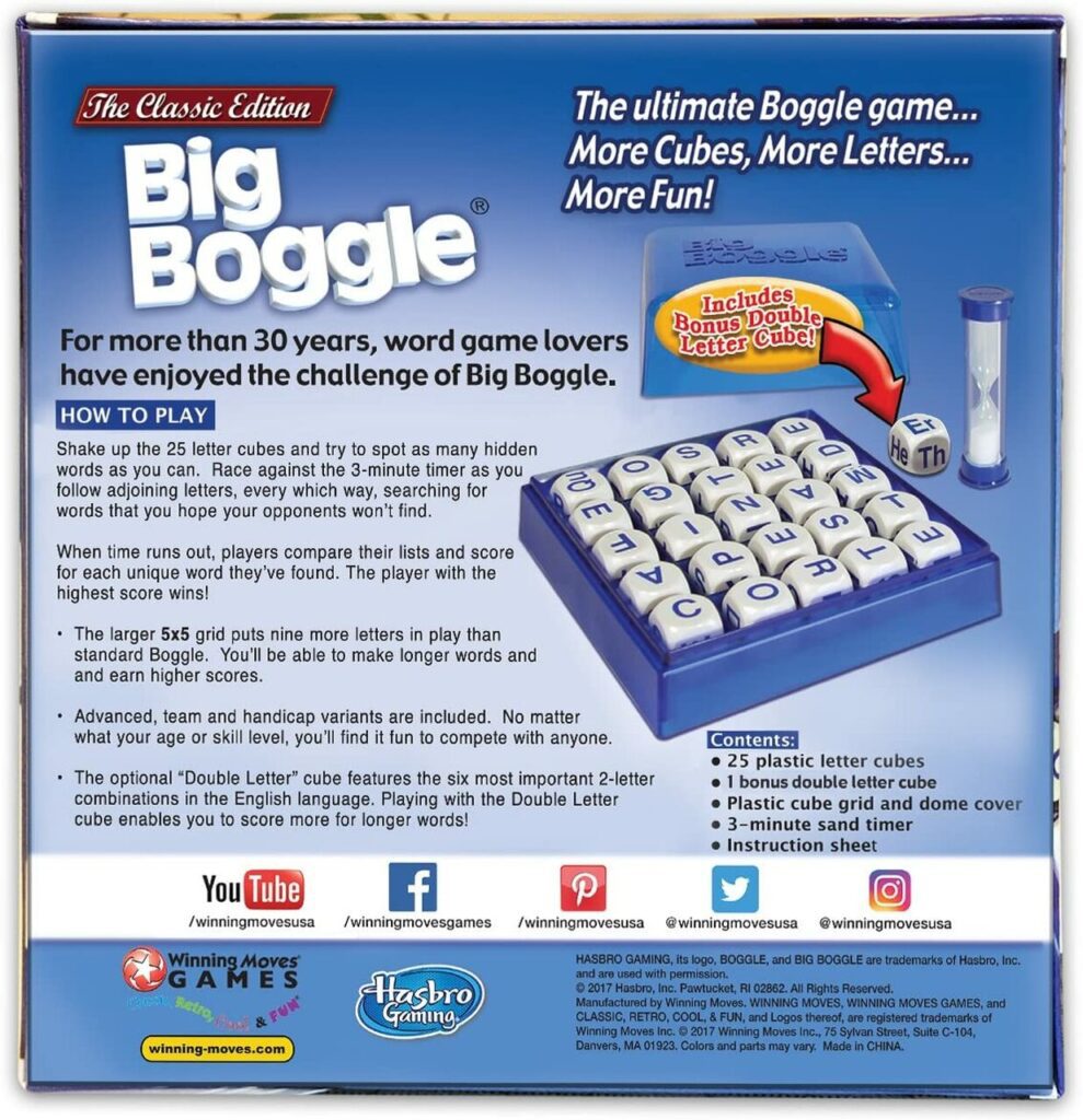 Boggle - Big Boggle 5 X 5 - Mind Games