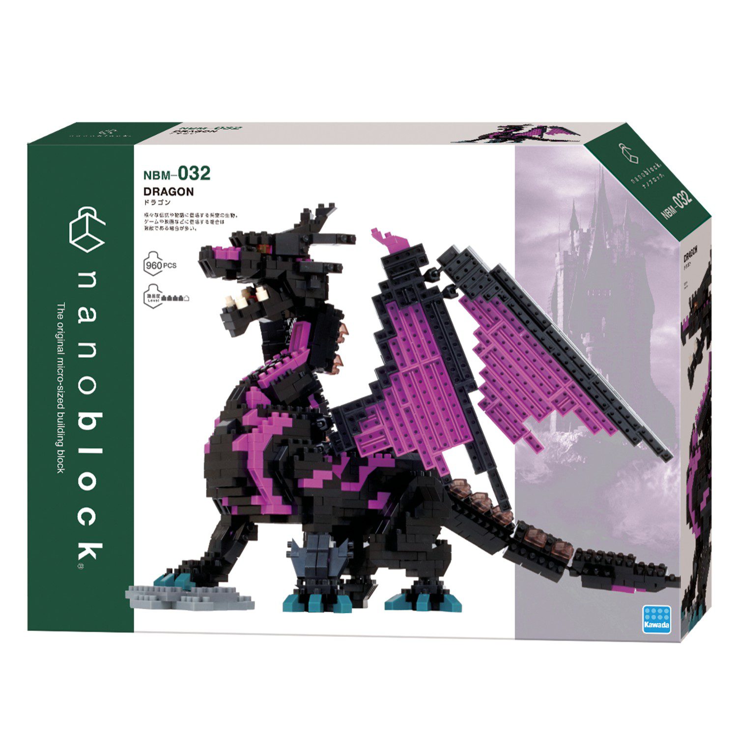 Nanoblock DX Dragon Purple & Black - Mind Games