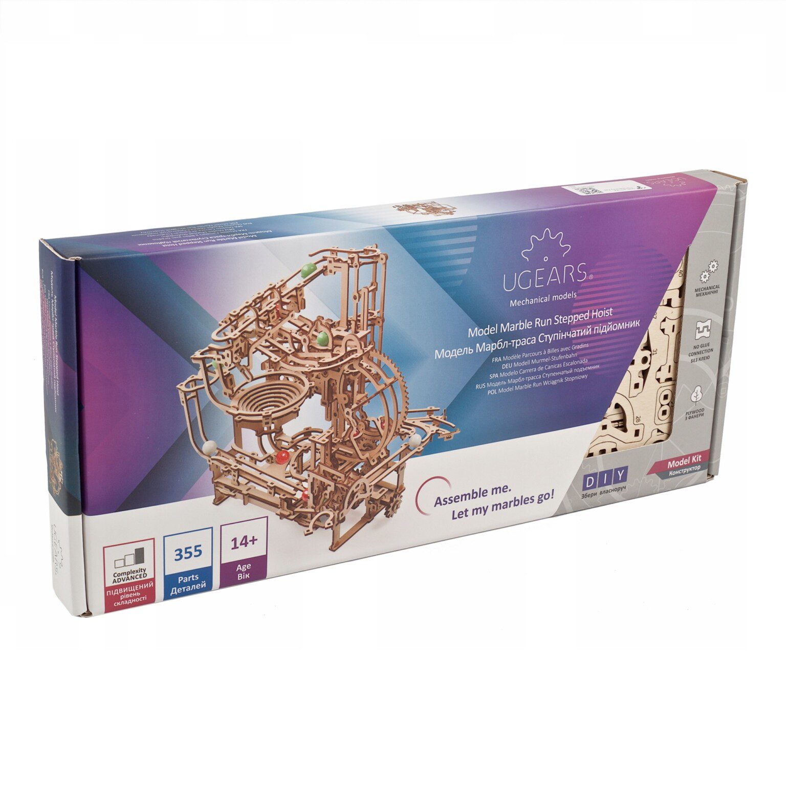 UGears - Marble Run Stepped Hoist - Mind Games