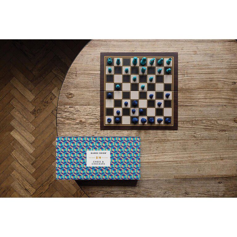 Chess & Checkers – Blue - Mind Games