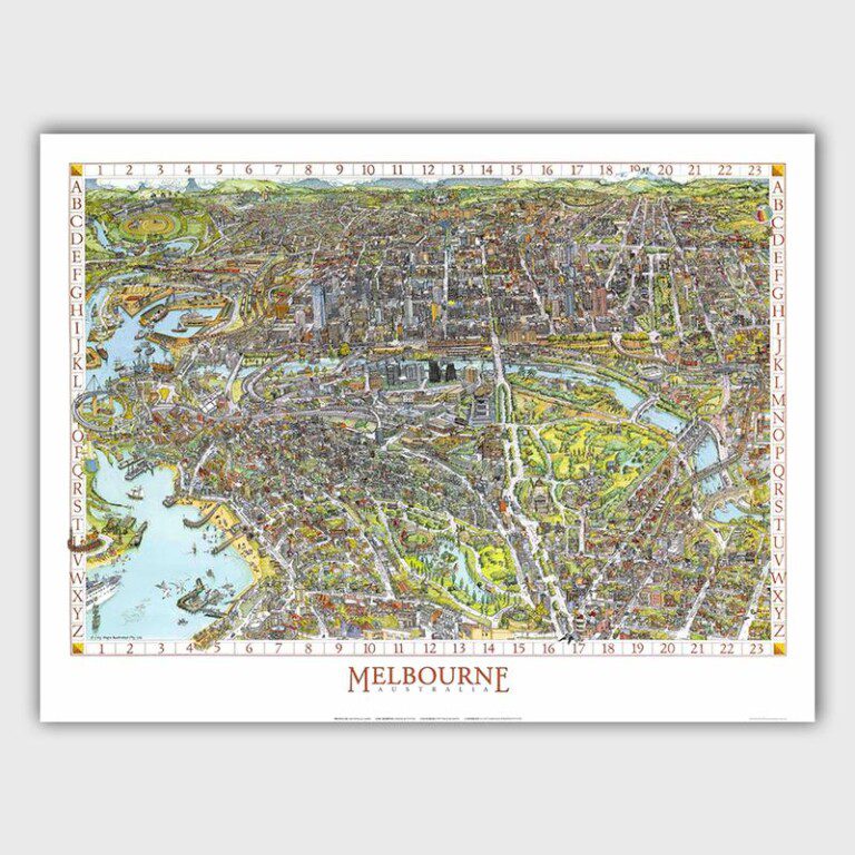 Melbourne Map Puzzle 1991 - 1000pc - Mind Games