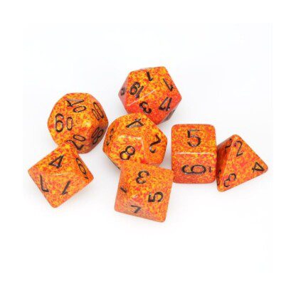 Dice Set - 4-20 - Speckled Fire - Mind Games