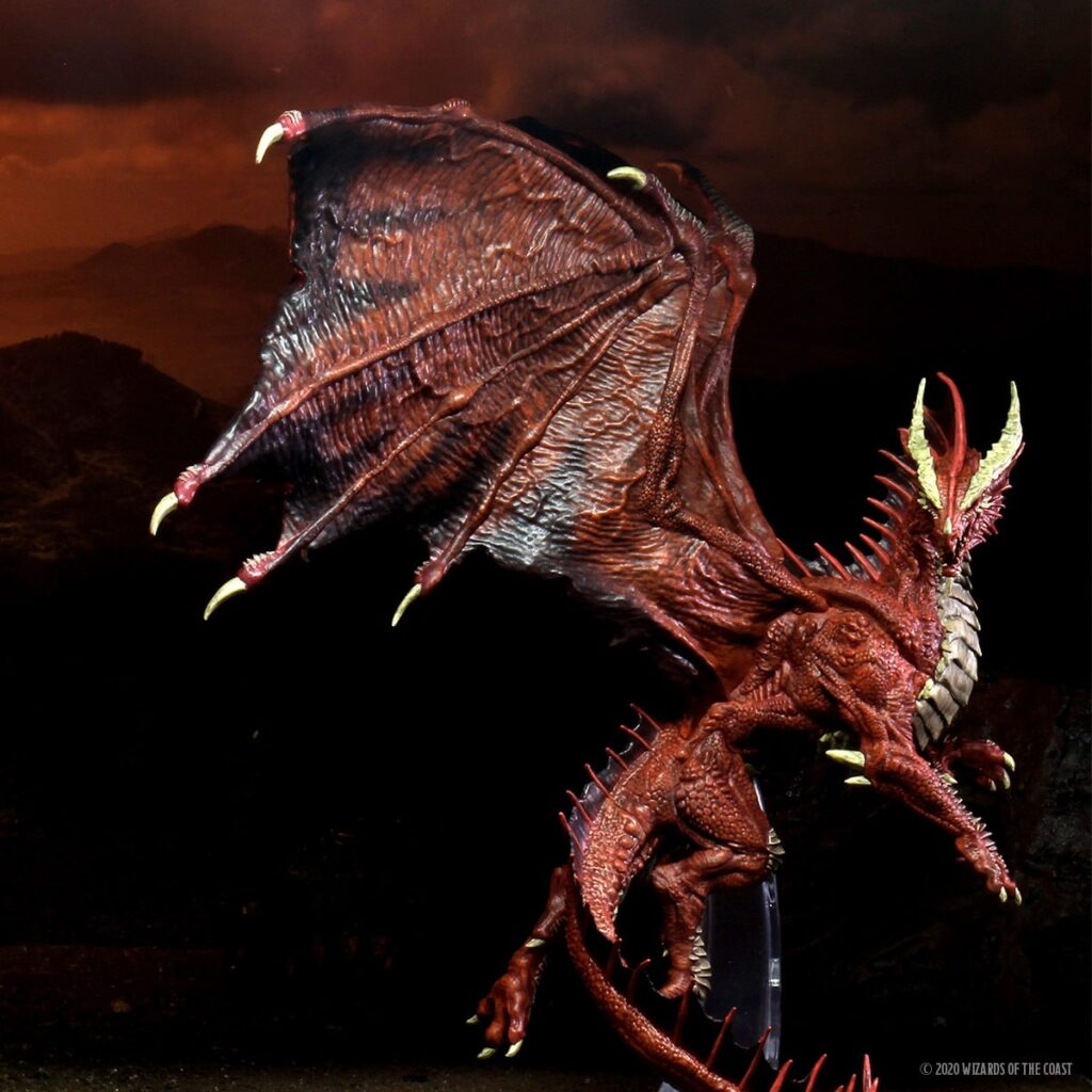 Icons of the Realm - Adult Red Dragon - Premium Figure - Mind Games