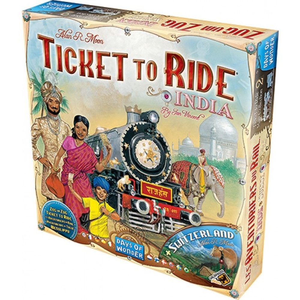Ticket to Ride - India & Switzerland Map Expansion - Mind Games
