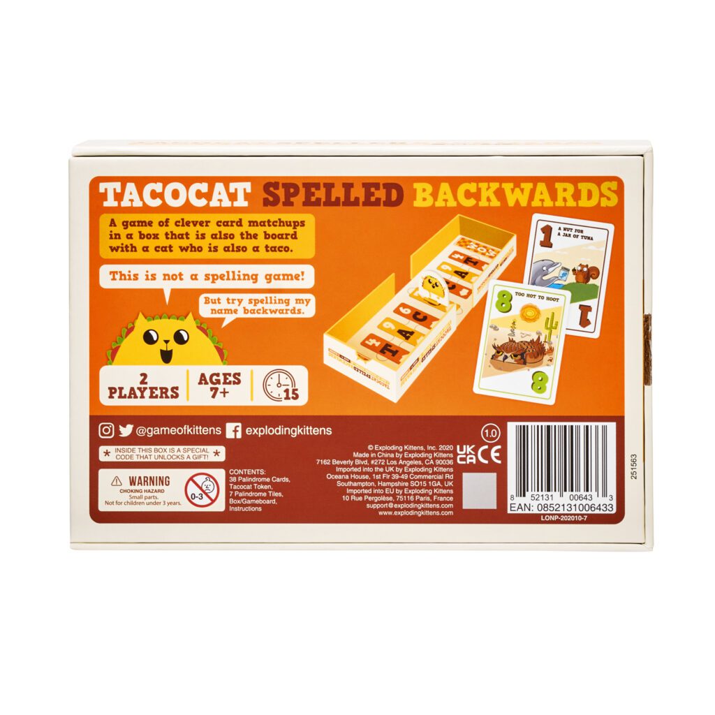 Tacocat Spelled Backwards (by Exploding Kittens) - Mind Games