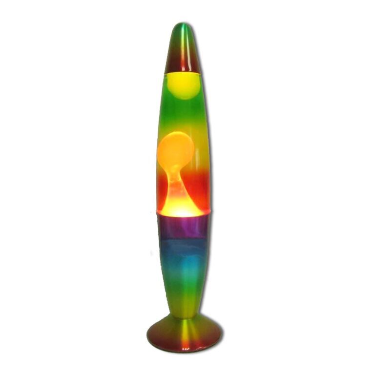 Lava Lamp - Rainbow Liquid (Rocket Shape) - Mind Games
