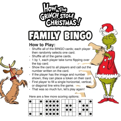 The Grinch Family Bingo - Mind Games