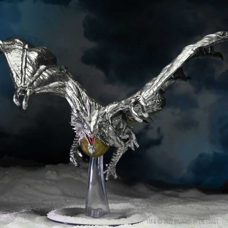 D&D - Icons of the Realms - Adult Silver Dragon - Mind Games