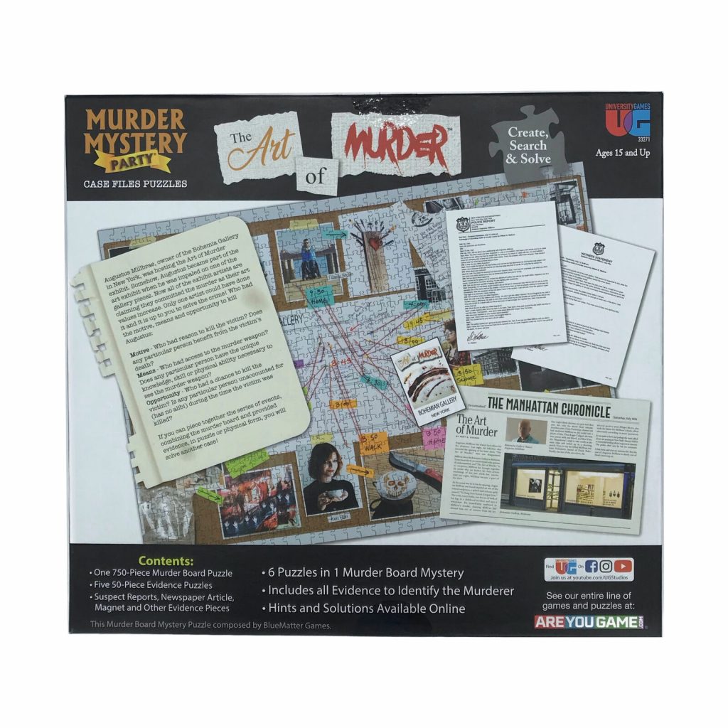 Murder Mystery Puzzle The Art Of Murder - Mind Games