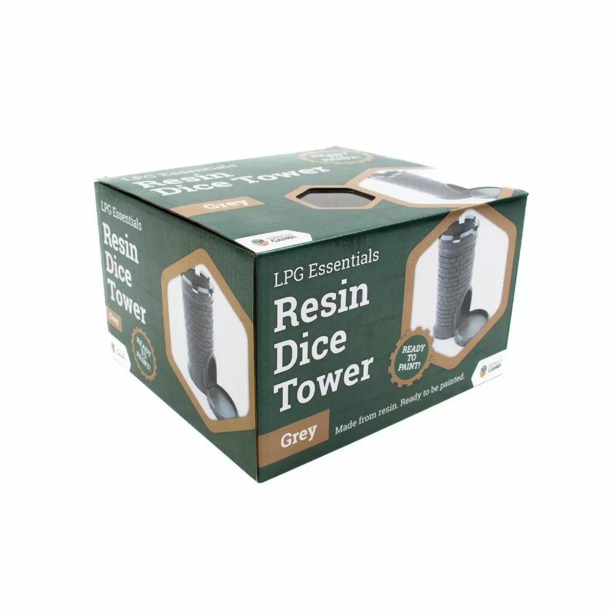 Resin Dice Tower - Grey (LPG) - Mind Games