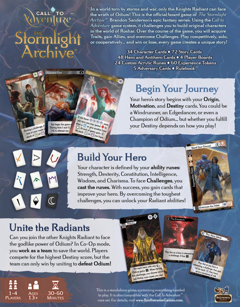 Call to Adventure - The Stormlight Archive - Mind Games