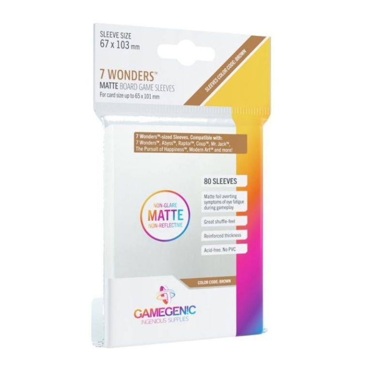 Gamegenic Matte Board Game Sleeves - Tarot Sizes (73mm x 122mm) (50 ...