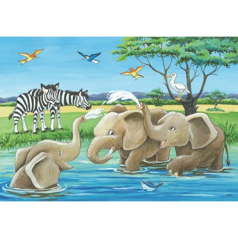 Baby Safari Animals Puzzle 2x12pc - Mind Games