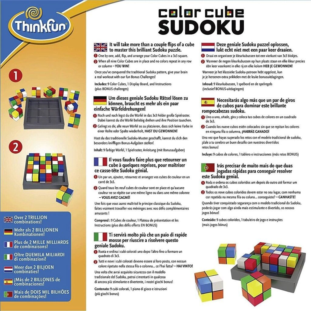 Colour Cube Sudoku - Mind Games