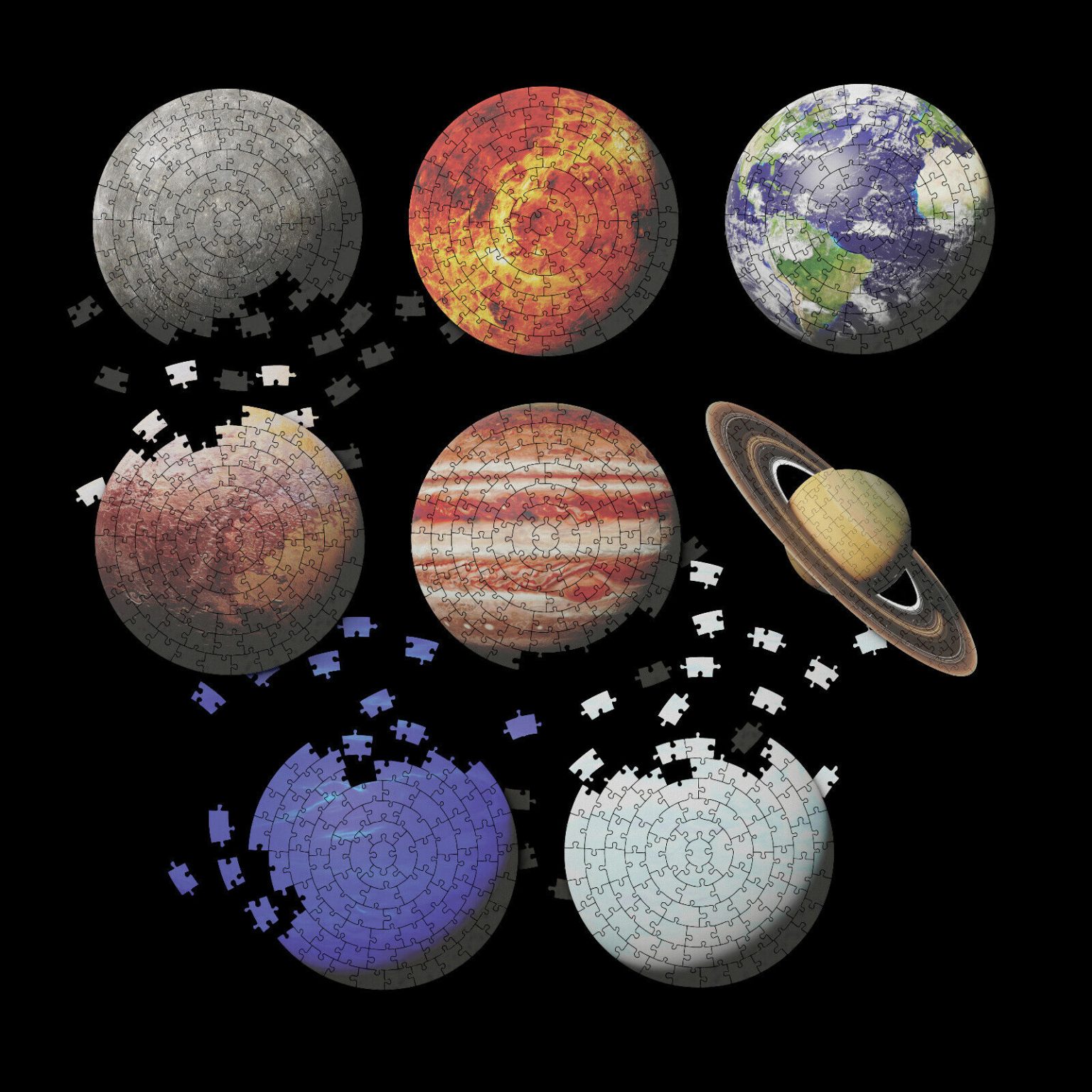 Planets Jigsaw Puzzles 8in1 - Mind Games