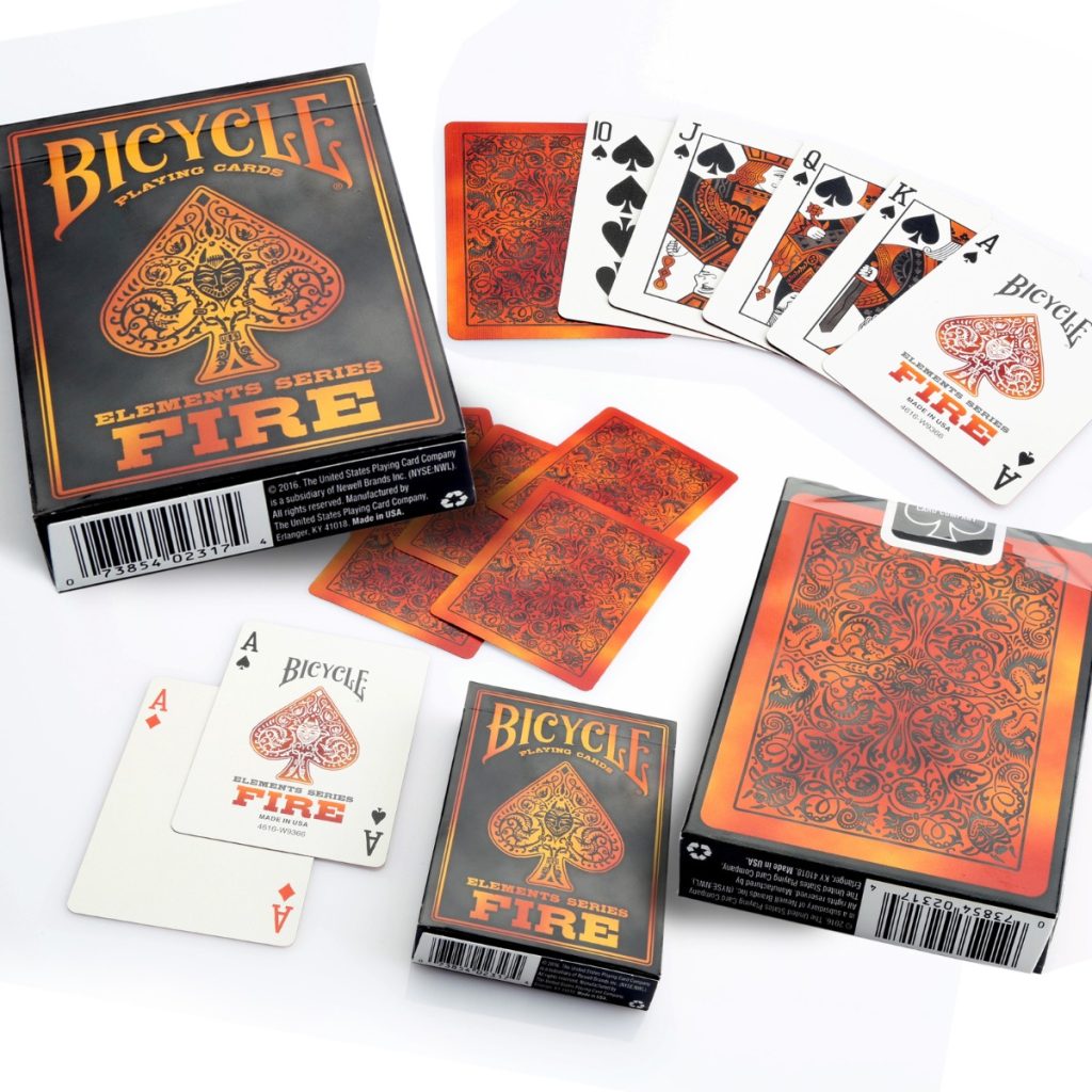 Playing Cards - Single - Fire (Bicycle) - Mind Games