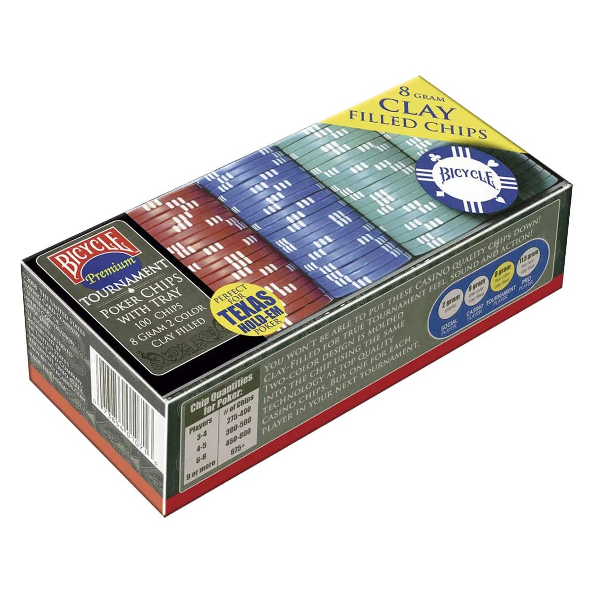 Bicycle Playing Cards - Clay Poker Chips - Mind Games