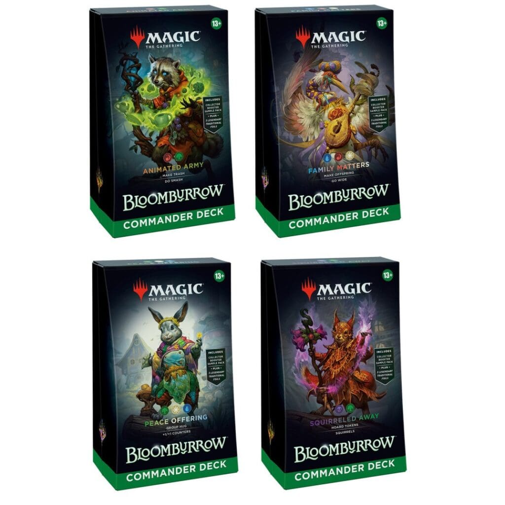 MTG - Bloomburrow - Commander Deck (Set of 4) - Mind Games