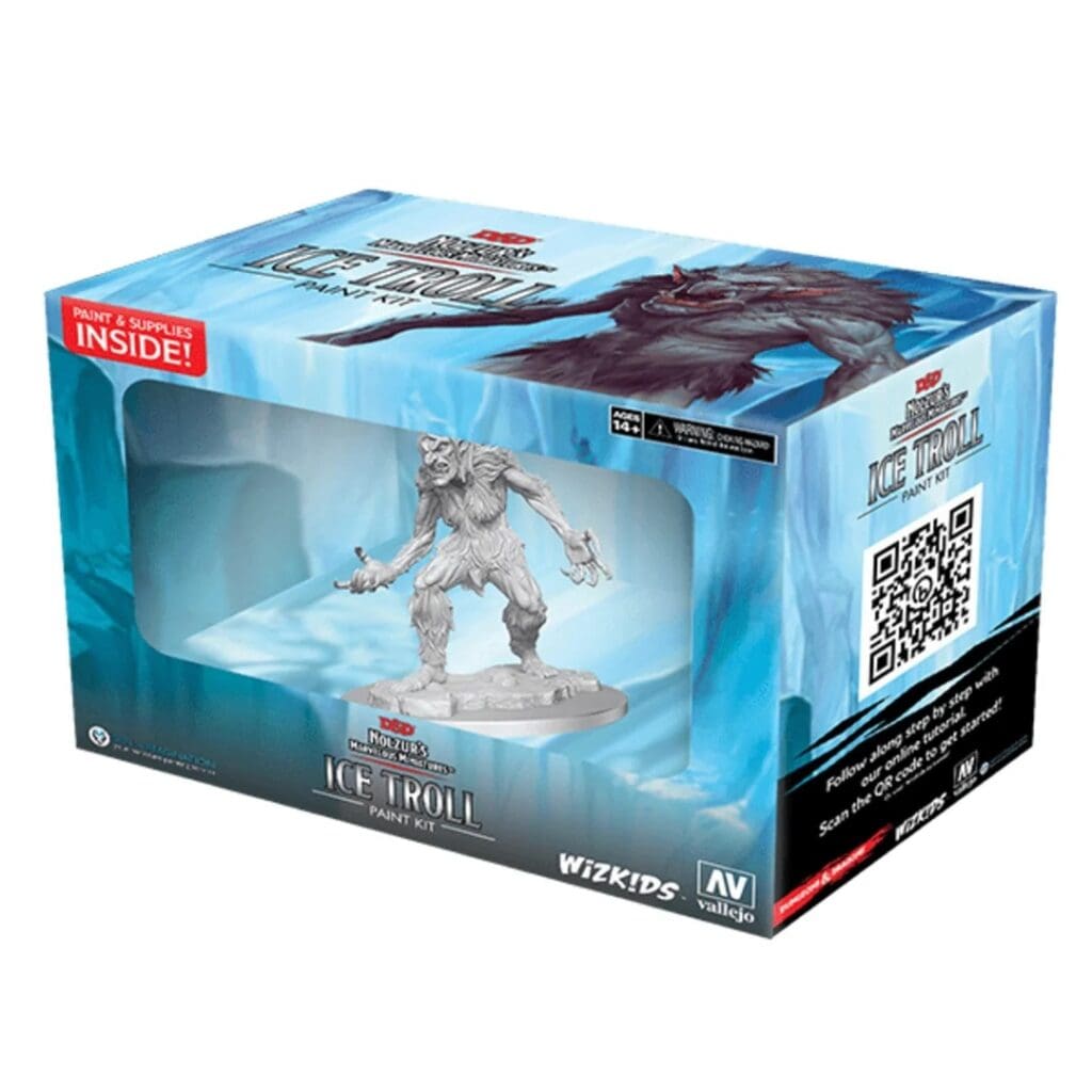 D&D Nolzurs Marvelous Unpainted Miniatures Ice Troll Paint Night Kit ...