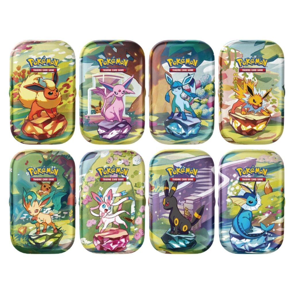 Pokemon - Prismatic Evolutions - Mini Tin (Set of 8) - Limit 1 - Mind Games