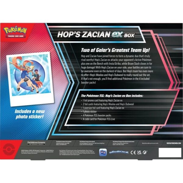 Pokemon - Hops Zacian ex - Box - Mind Games
