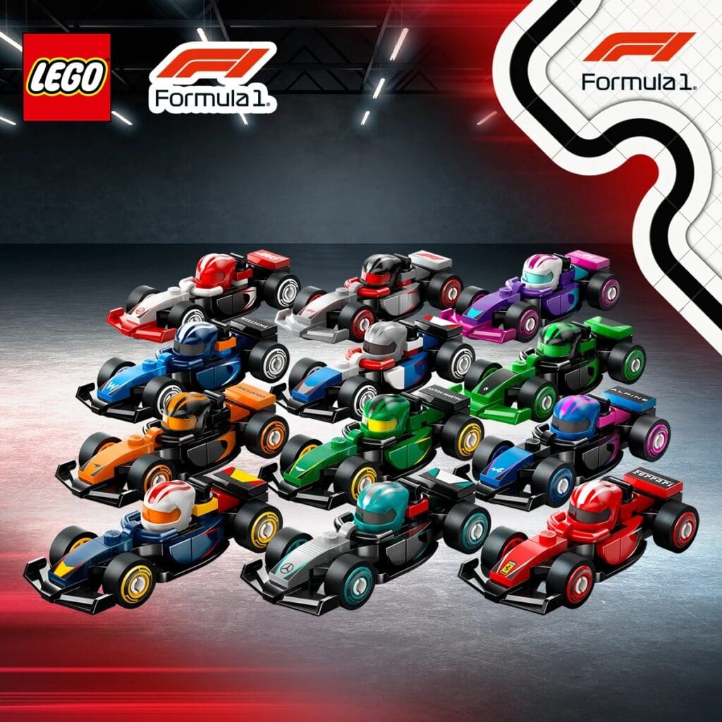 Minifigs – F1 Collectible Race Cars (Set of 12) - Mind Games
