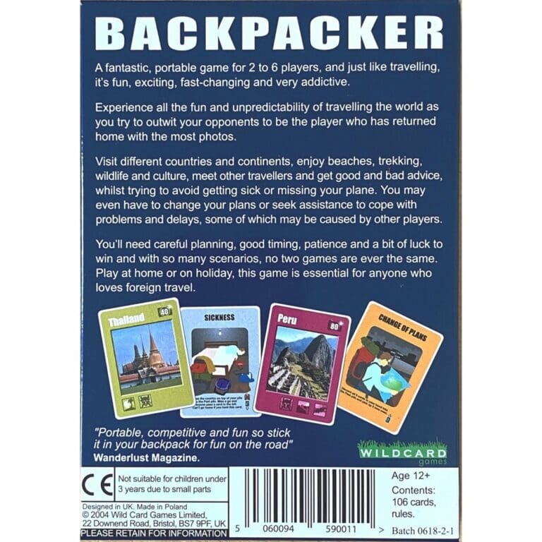 Backpacker - Card Game - Mind Games