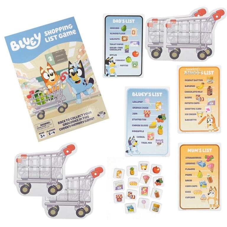 Bluey - Shopping List Game - Mind Games