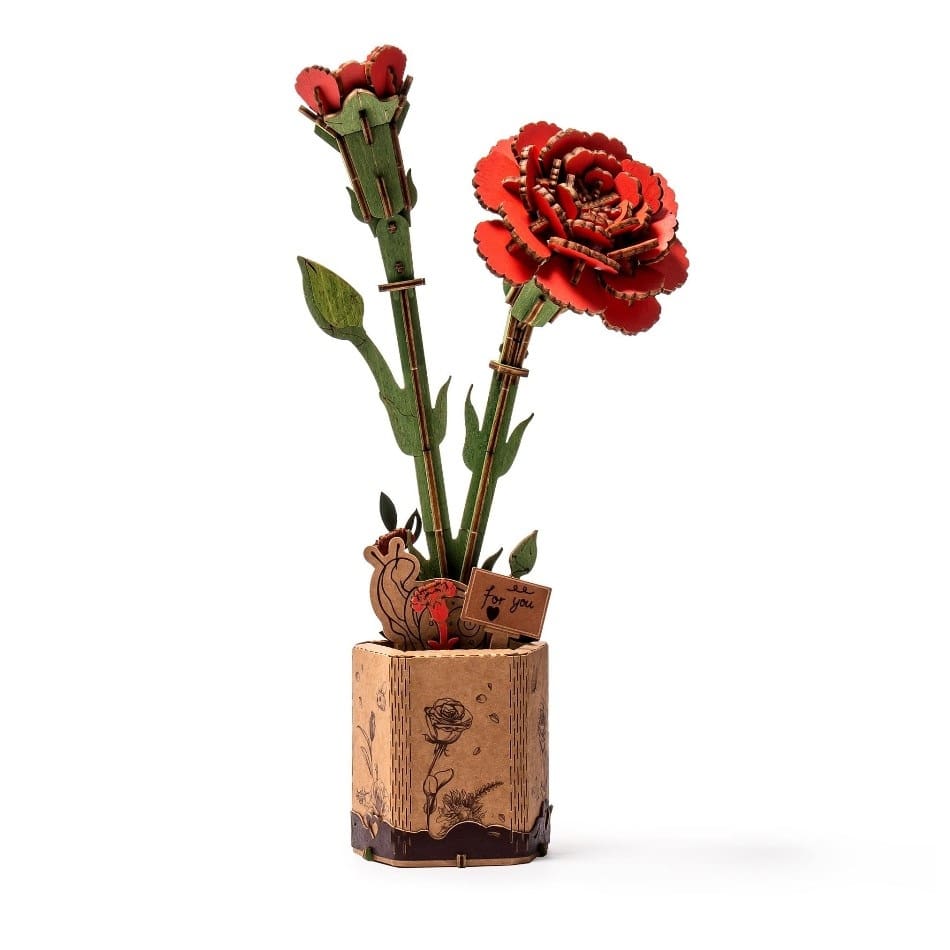 Wood Bloom - Red Carnation - Mind Games
